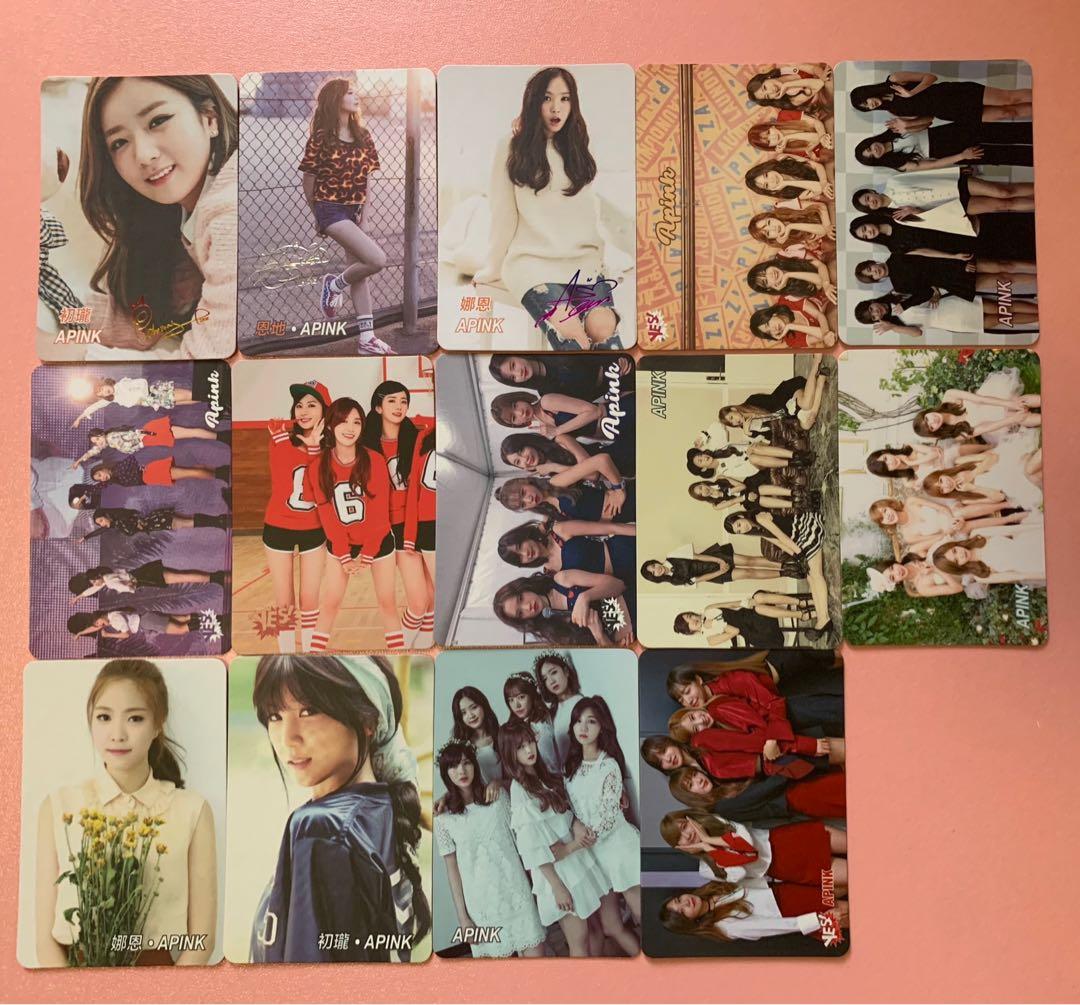 Apink Yes card 恩地 夜光 閃咭 簽名 白咭, 興趣及遊戲, 收藏品及紀念品, 明星周邊 - Carousell