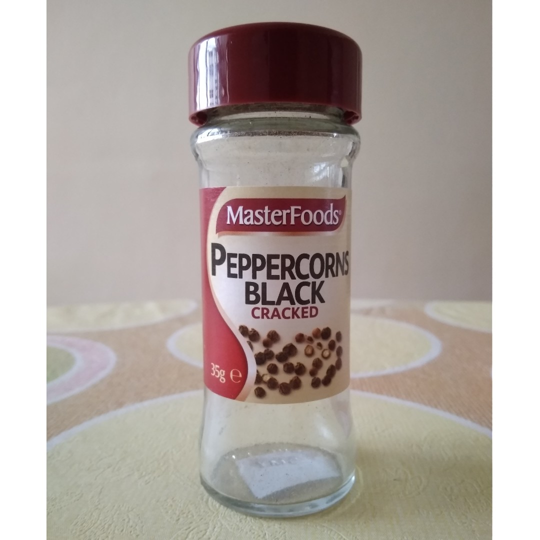 Black Pepper Dispenser MasterFoods original glass bottle, 7 units ...
