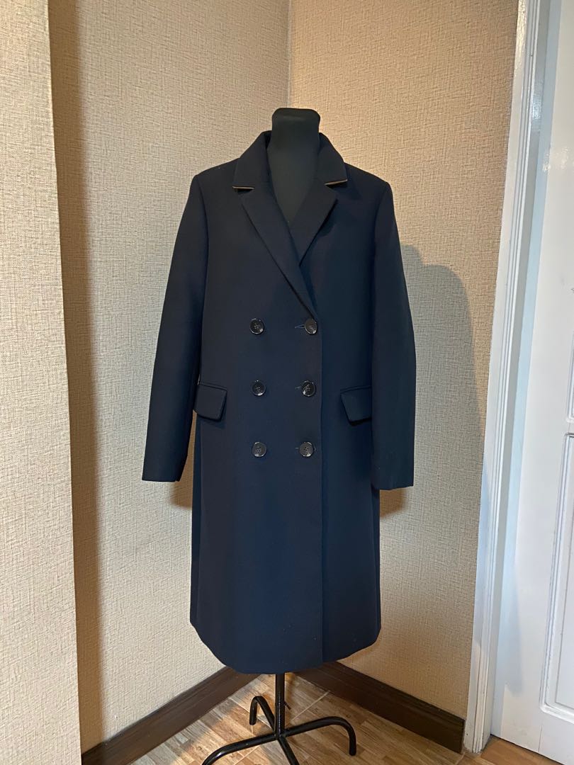 Bnwt Warehouse Double Breasted Wool Coat, Women's Fashion, Coats ...