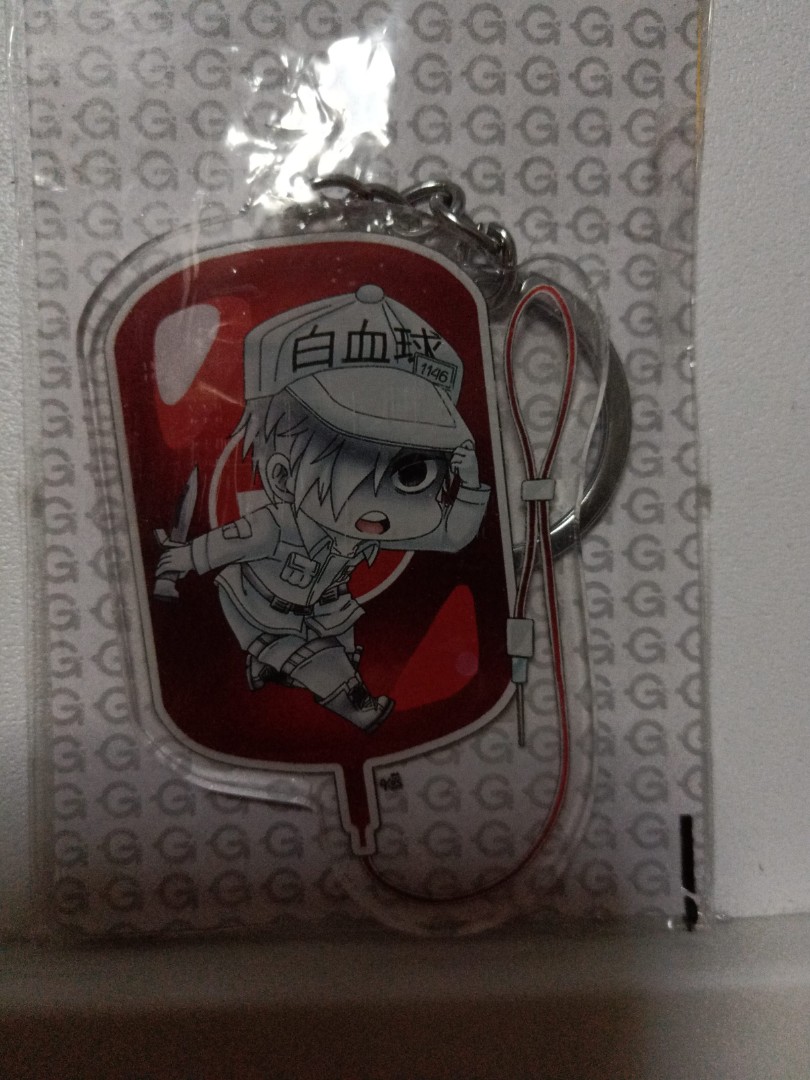 Cells at Work Acrylic Keychain, White Blood Cell, Hobbies & Toys ...