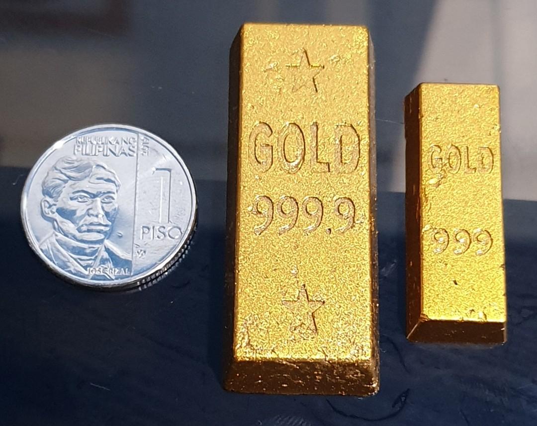 Gold bars, Hobbies & Toys, Stationary & Craft, Handmade Craft on Carousell