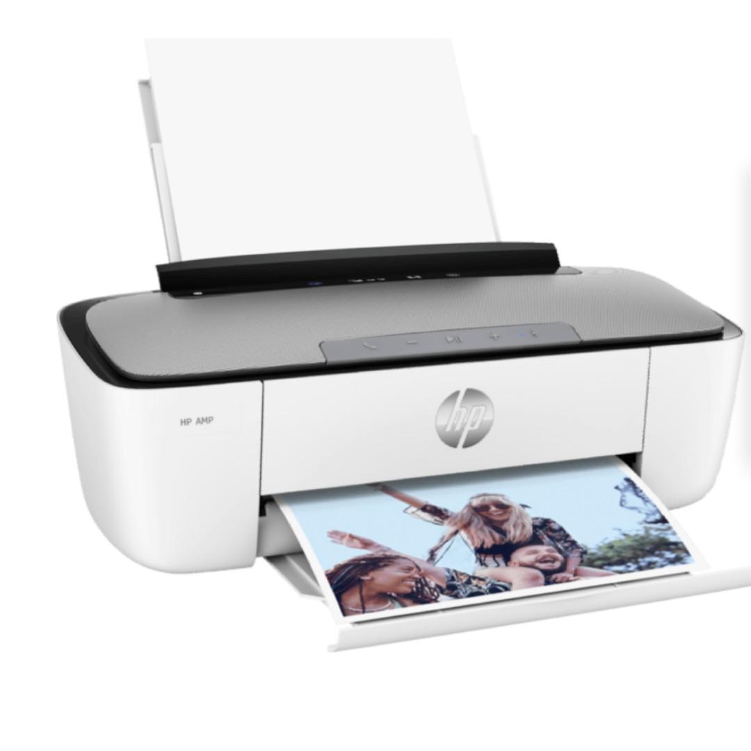 HP AMP 125 Printer with Bluetooth speakers, Everything Else on Carousell