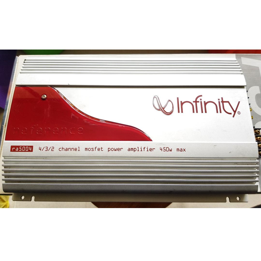 Infinity RA 5004 4/3/1 Channel MOSFET Power Amplifier, Car Accessories ...