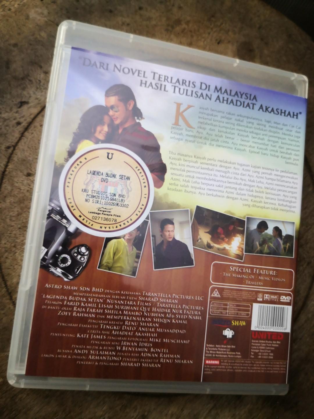 Lagenda Budak Setan (2010) DVD. Drama/Romance. Farid Kamil, Lisa ...