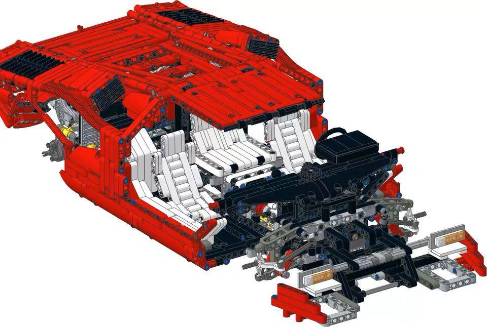 Lego MOC Lamborghini Countach LP400 16967 technic 樂高 科技 PDF 檔案 創意搭建图紙 ...