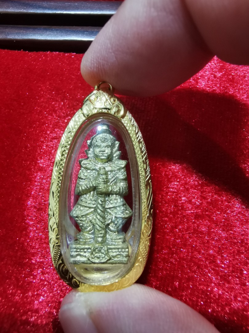 Lp Prom Wat Paranupat BE2553 Roon Reak TaoWesuwan Real Gold Casing ...