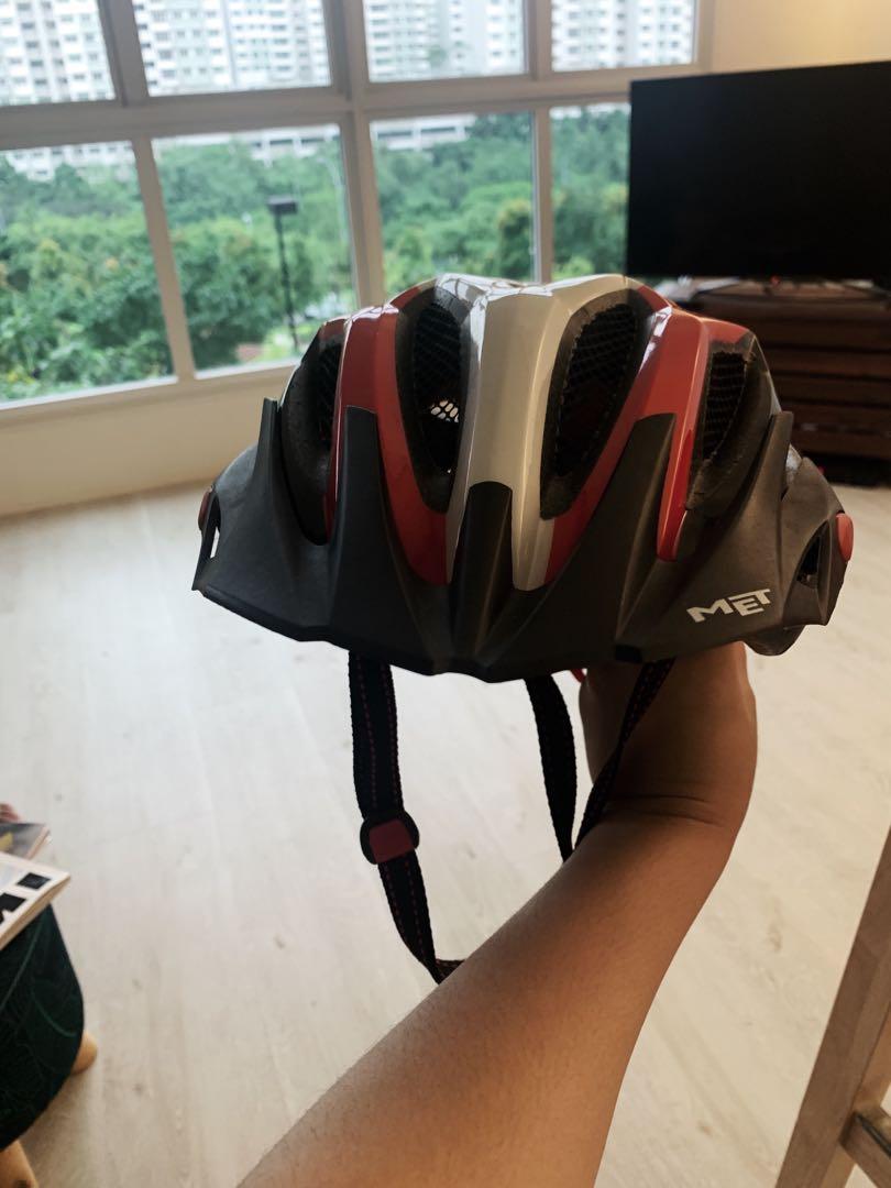 MET Helmet M86 Crossover, Sports Equipment, Bicycles & Parts, Parts ...