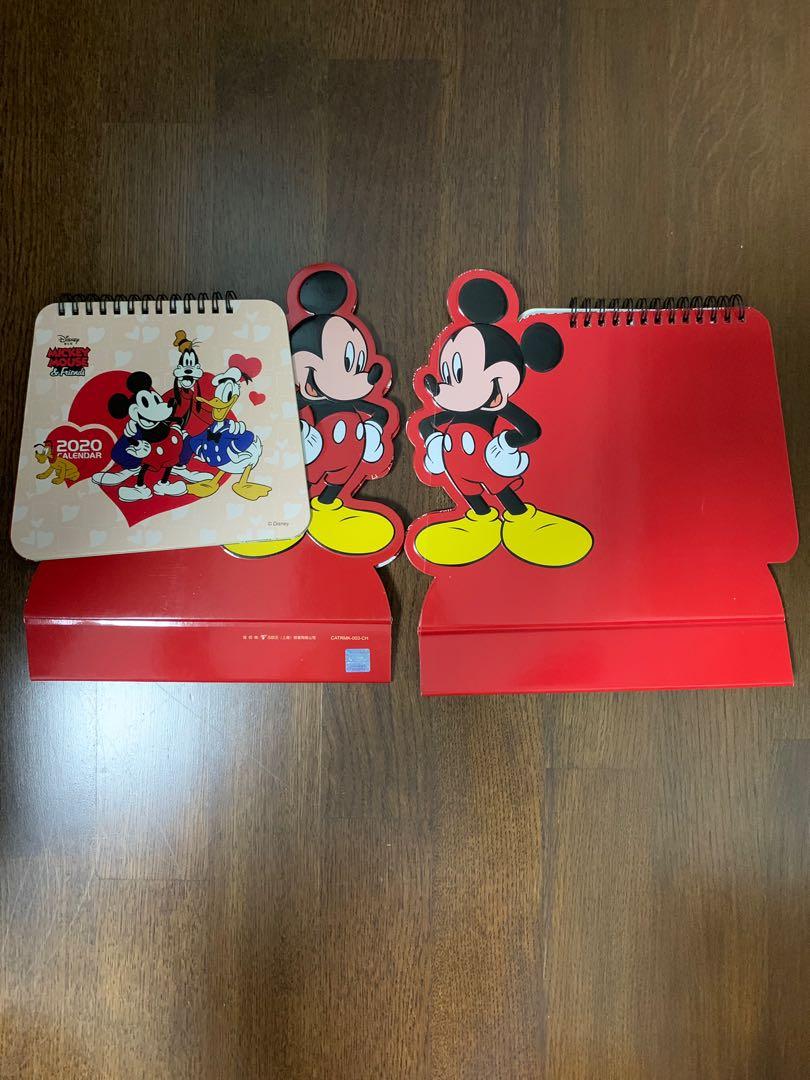 Mickey Mouse Table Calendar 2020, Hobbies & Toys, Stationery & Craft ...