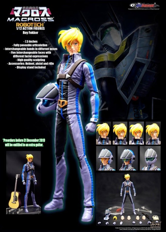 KITZCONCEPT 1/12 MACROSS SAGA ROBOTECH ROY FOKKER a.k.a ROY FOCKER ...