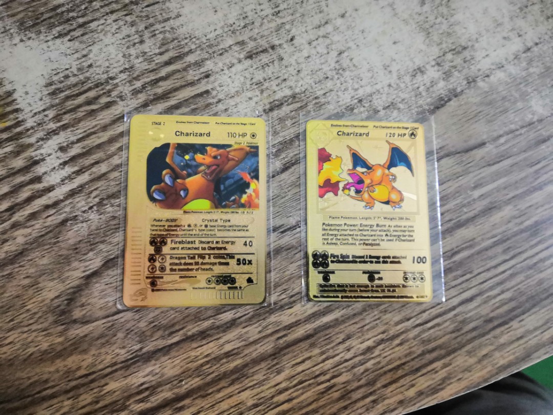 Pokemon Cards (Fan made golden limited edition), Hobbies & Toys, Toys ...
