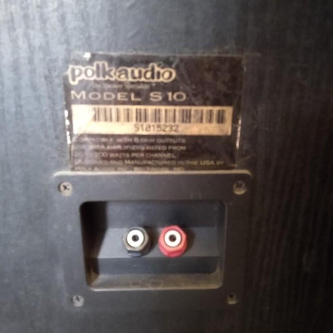 Polk Audio Model S10 Speakers, Electronics, Audio on Carousell