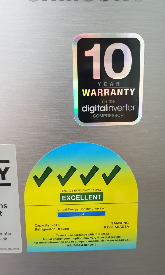 Samsung refrigerator fridge 4 Ticks, TV & Home Appliances, Kitchen ...