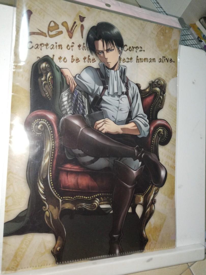 Shingeki No Kyojin Single-Pocket File, Levi Ackerman., Hobbies & Toys ...