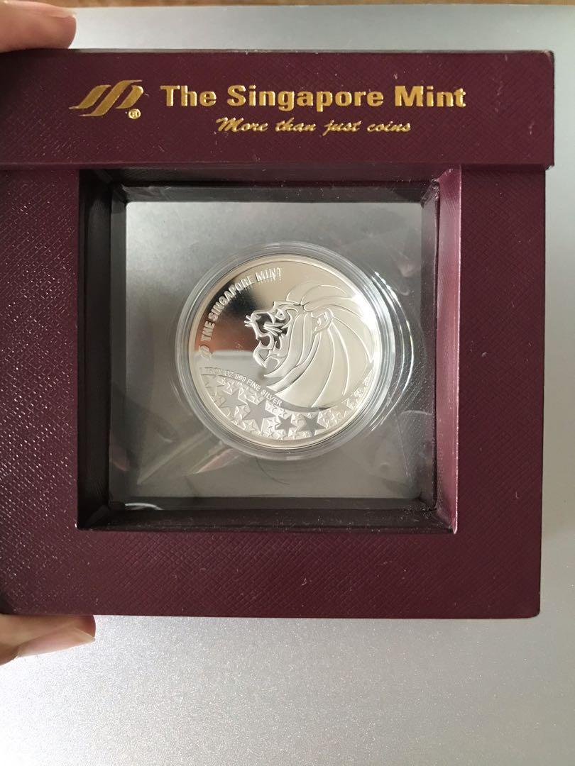 Singapore Skyline Medallion 1 oz 999 Fine Silver, Hobbies & Toys ...