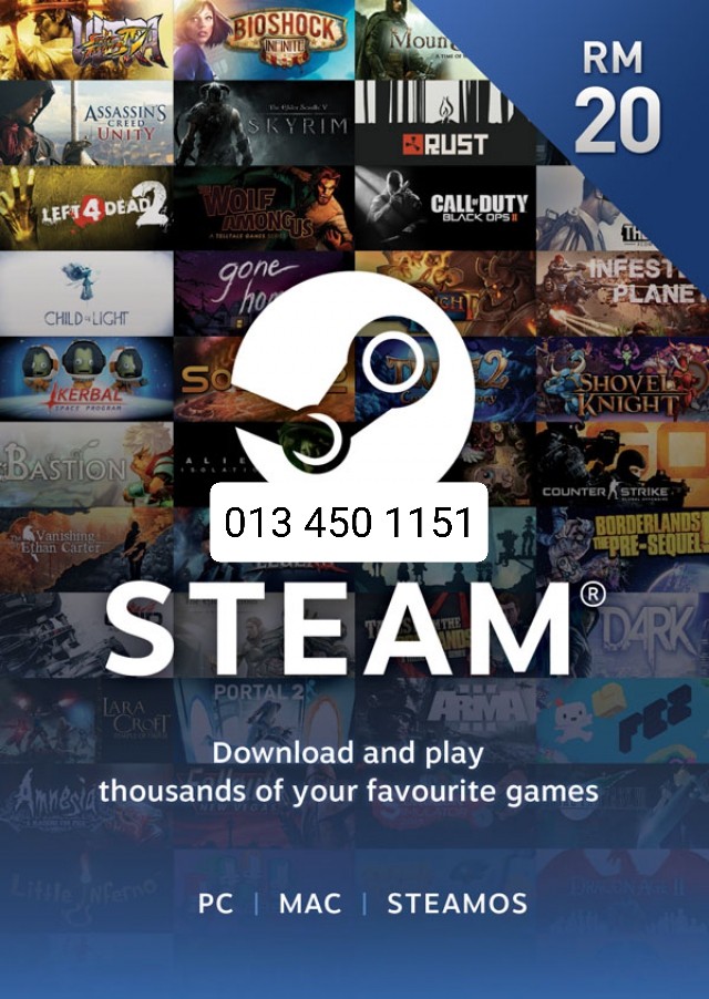 Steam Wallet RM 20 (Malaysia), Tickets & Vouchers, Store Credits on ...