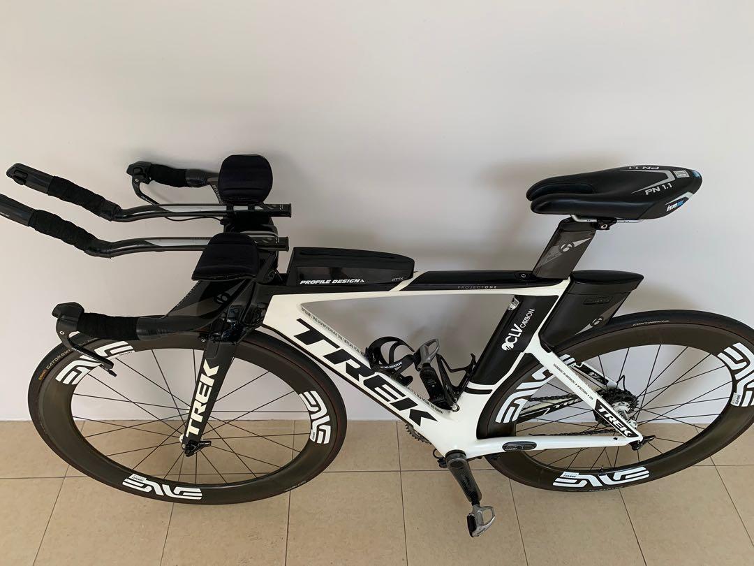 Trek SC 9.9 TT triathlon bike project one di2, enve carbon wheels ...