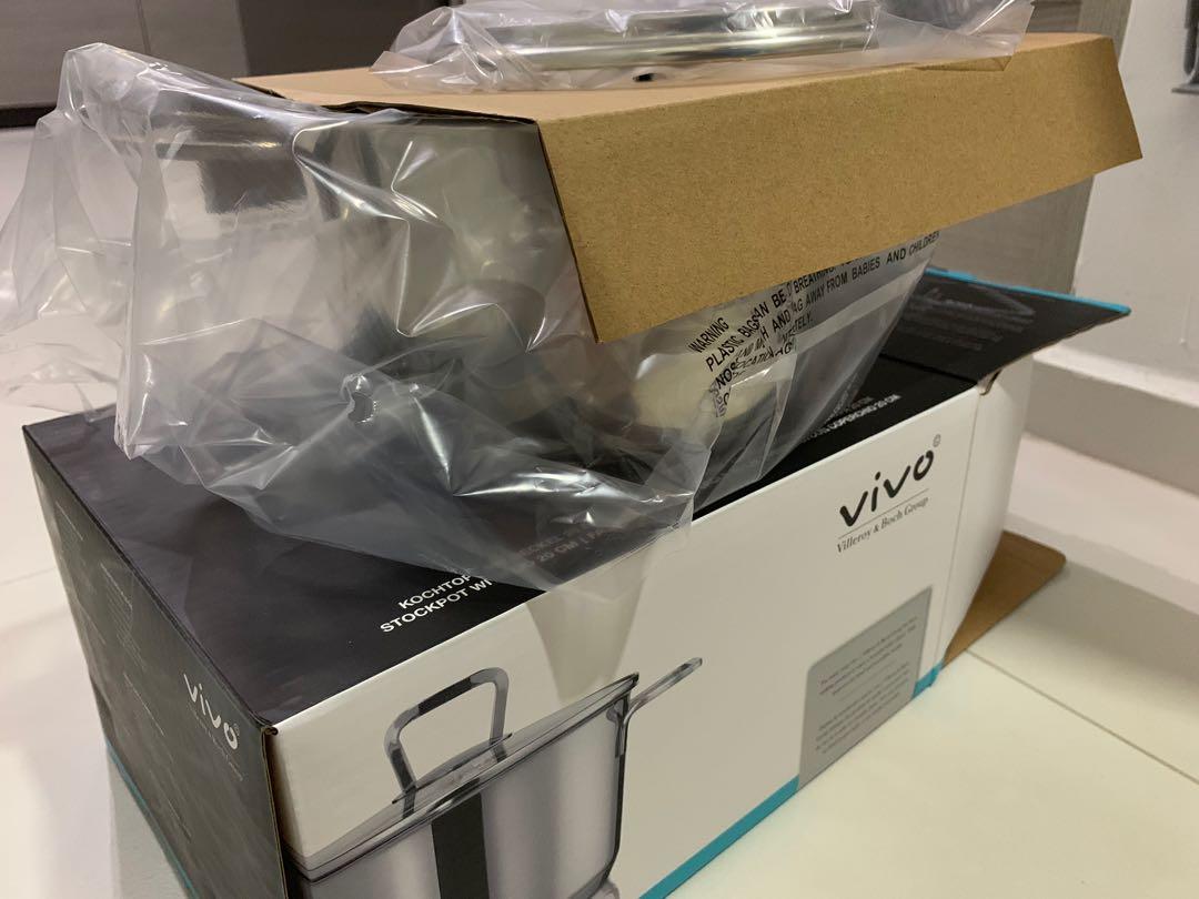 Vivo villeroy and Boch stockpot with lid 20cm , Furniture & Home Living, Kitchenware & Tableware ...