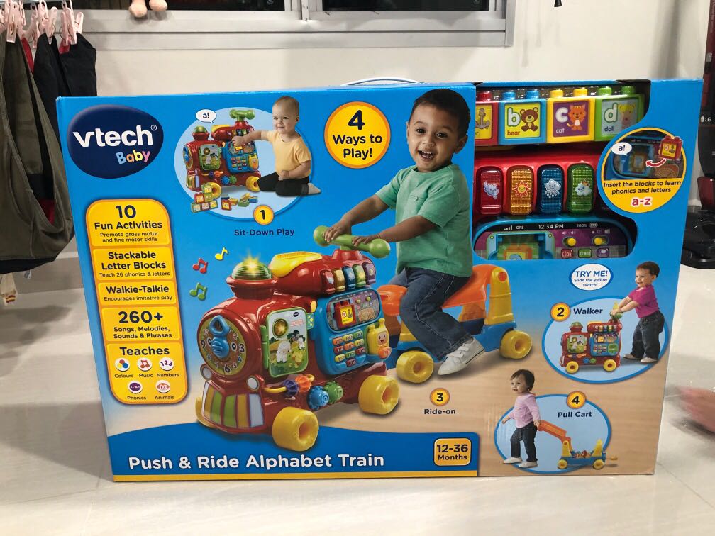 Vtech Push & Ride Alphabet Train, Babies & Kids, Infant Playtime on ...