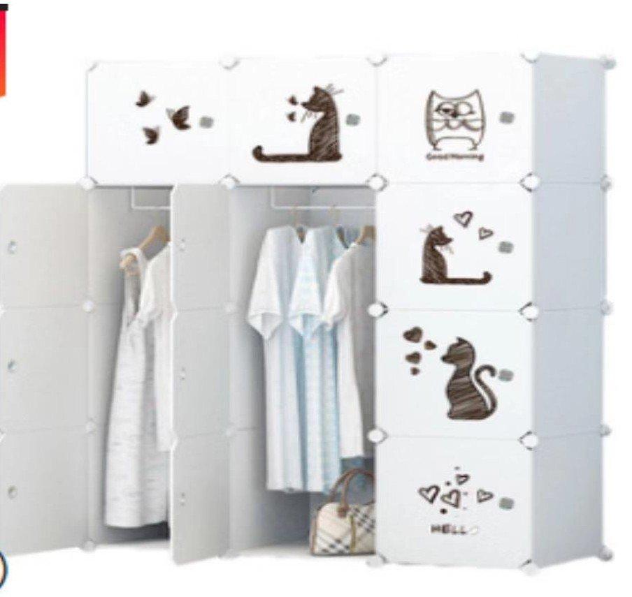 12 squares Wardrobe DIY, Babies & Kids, Baby Nursery & Kids Furniture ...