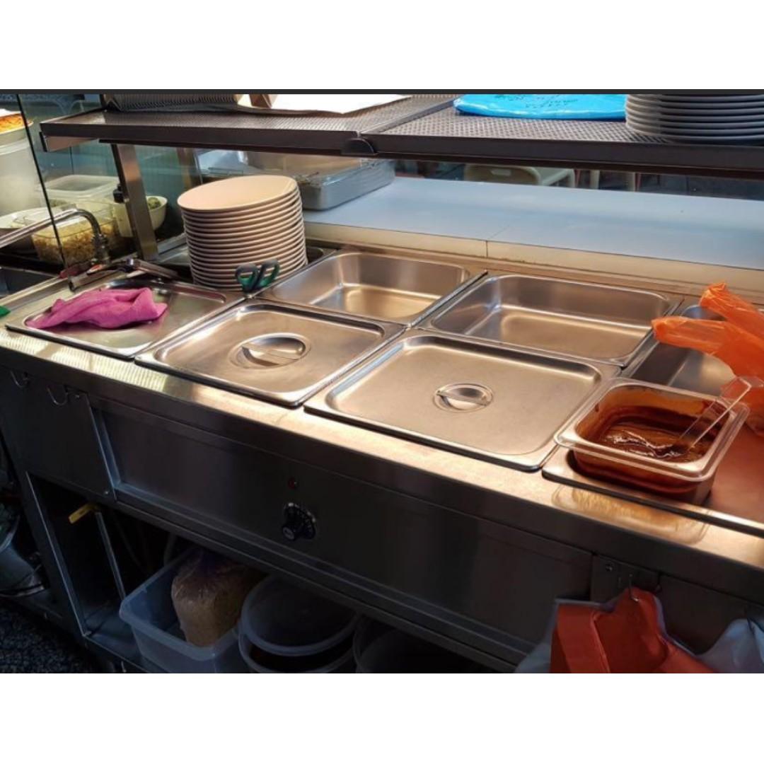 4 holes Bain Marie Food Warmer / heat food display case, Furniture ...