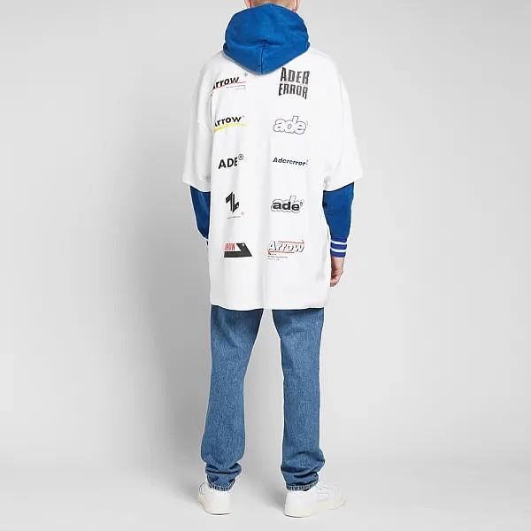 Ader Error Array Tee - White, Men's Fashion, Tops & Sets, Tshirts ...