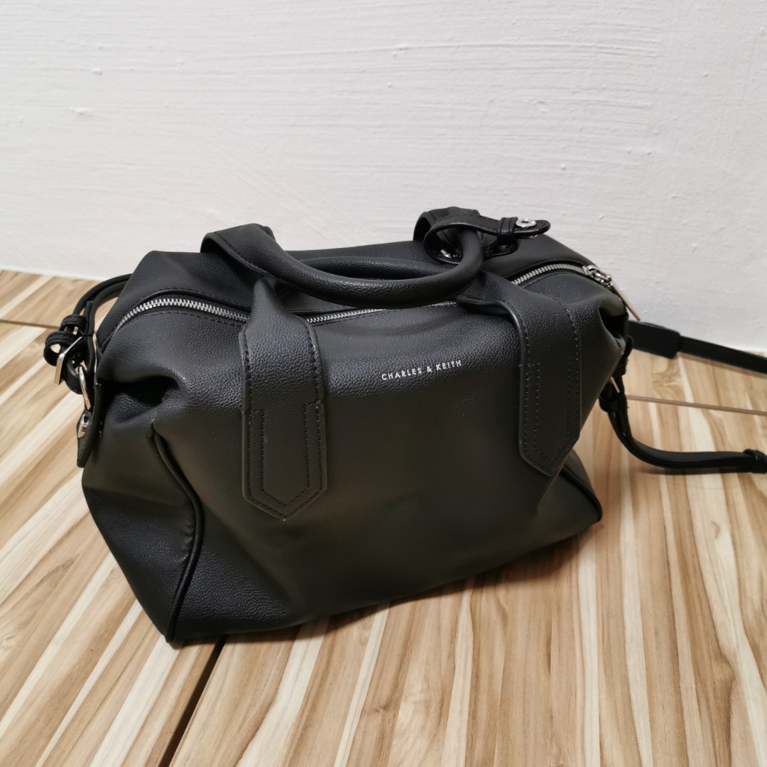 Charles & Keith Boston Bag, Women's Fashion, Bags & Wallets, Cross-body ...
