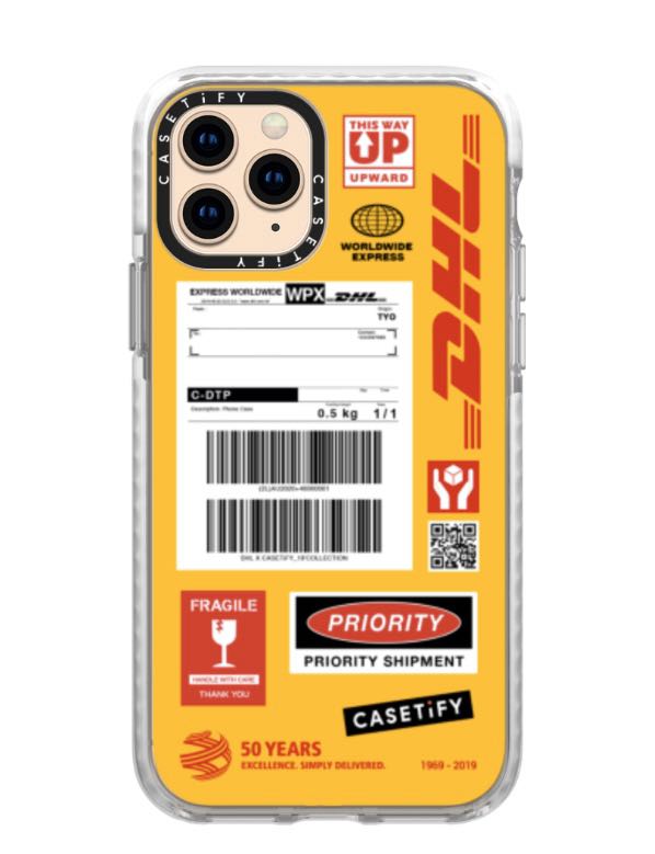 DHL x CASETiFY @ 50th Years of DHL iPhone 11 Pro Impact Case, 手提電話, 手機 ...