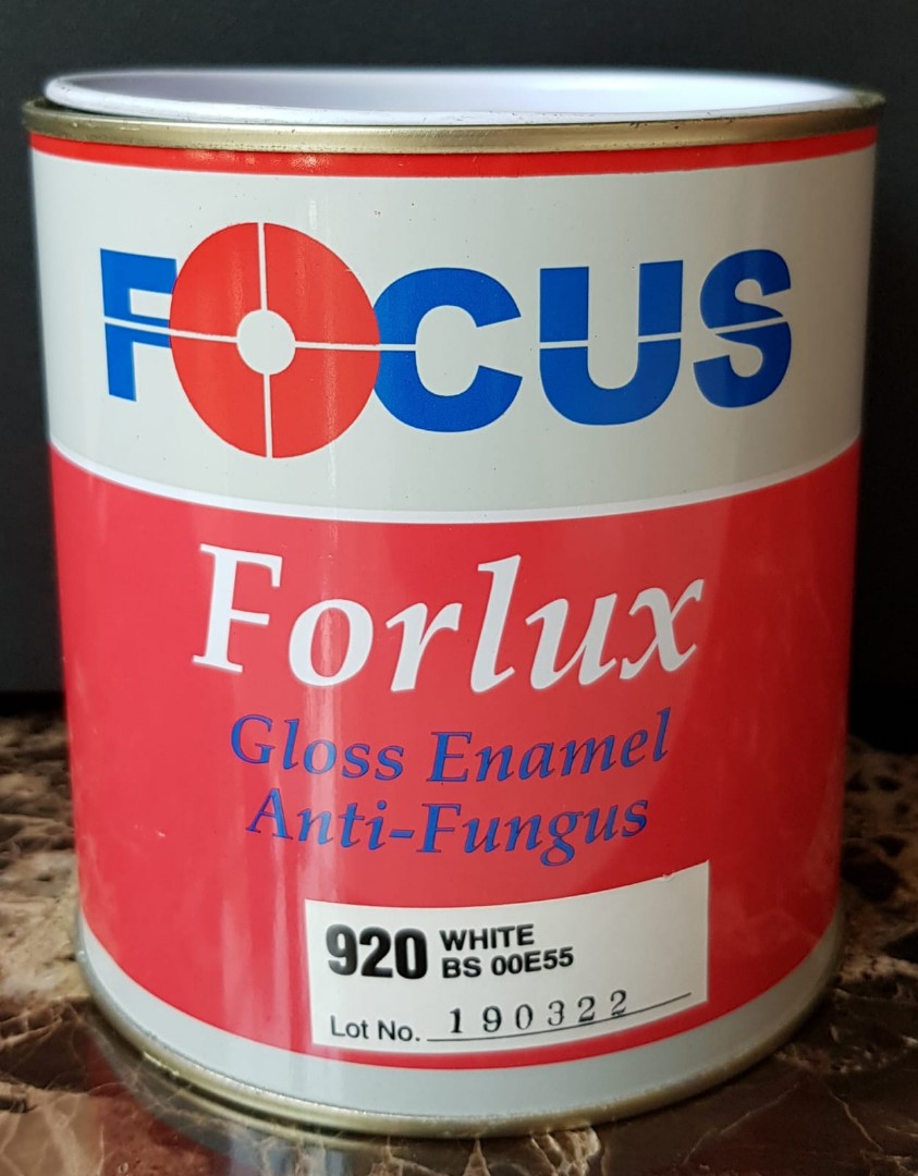 FOCUS FORLUX Gloss Enamel Anti-fungus paint 1 litre, Furniture & Home ...