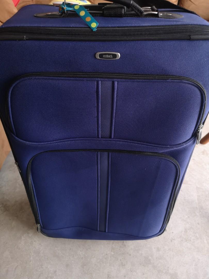 Free blue embark suitcase, Hobbies & Toys, Travel, Travel Essentials ...