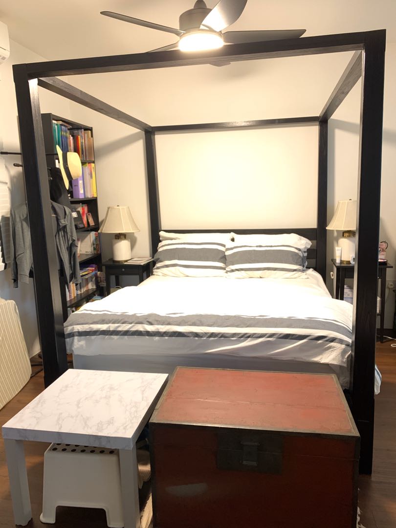 John Erdos Four Poster Queen Bed, Furniture & Home Living, Furniture ...