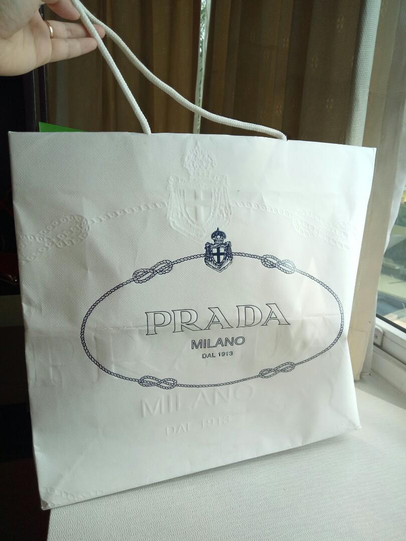 Kate Spade paper bags-Prada box bag, Women's Fashion, Bags & Wallets ...