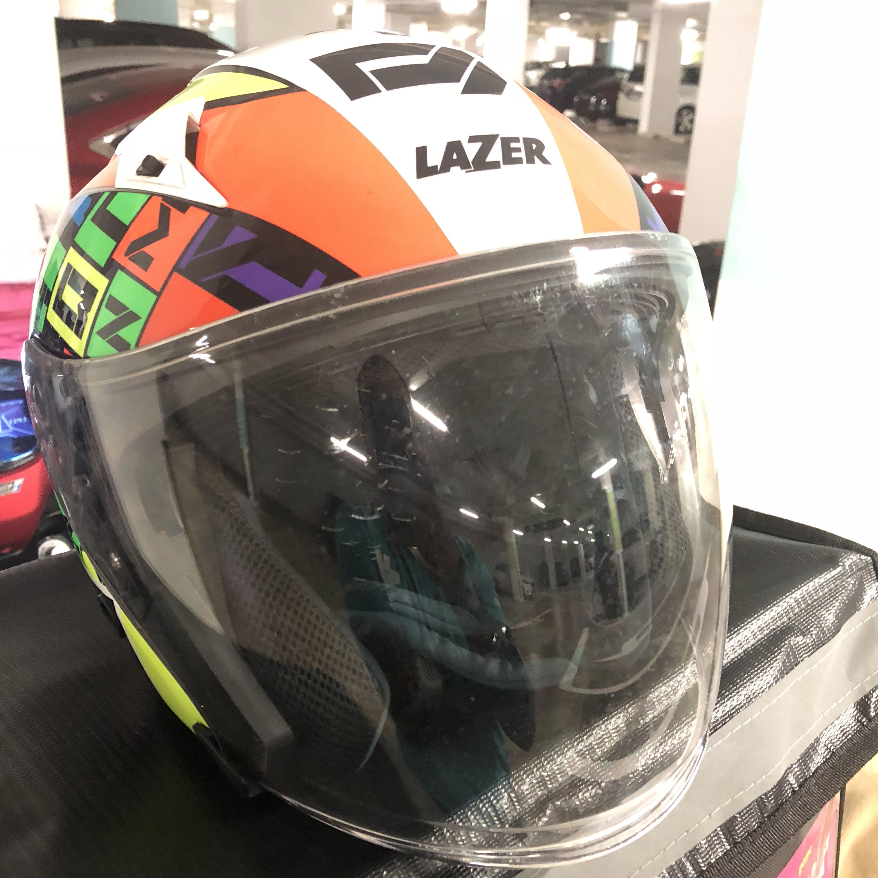 Lazer Alpha Helmet, Motorcycles, Motorcycle Apparel on Carousell