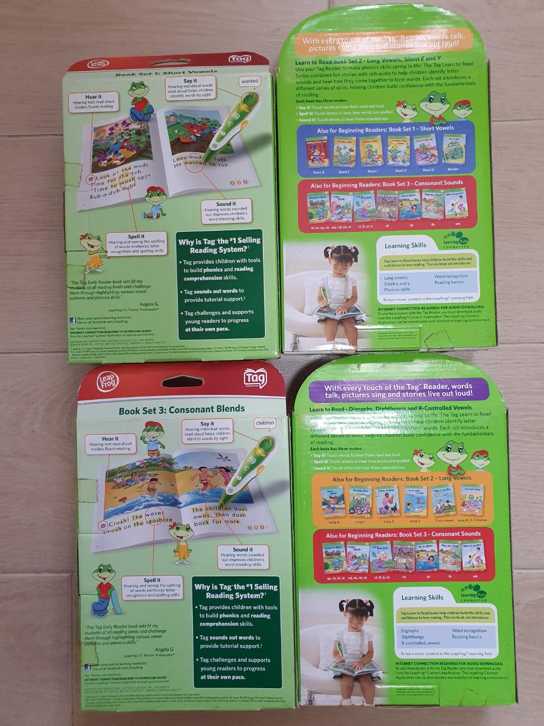 Leapreader Early Reader Book Sets 1 to 4 from Leapfrog, Hobbies & Toys ...