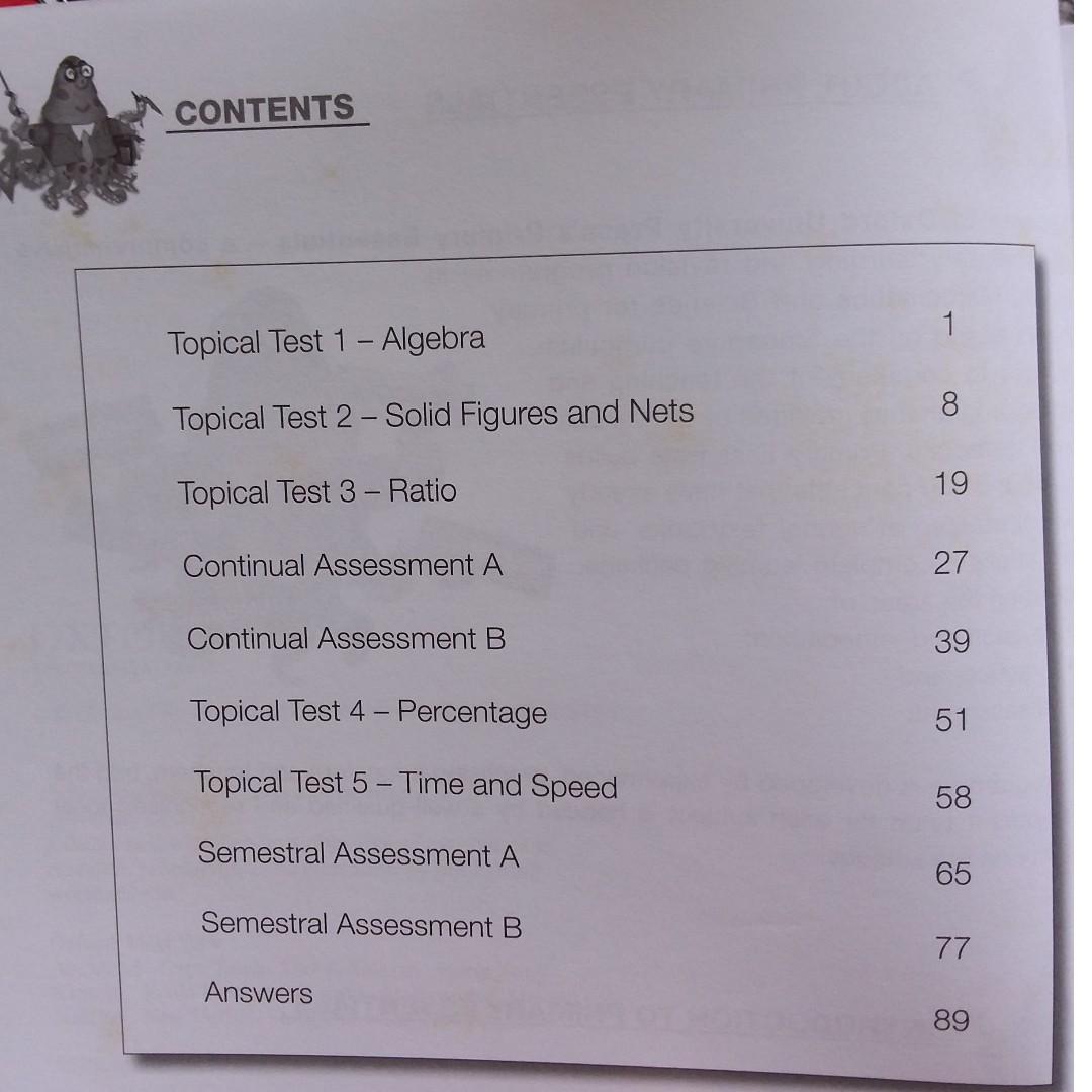 Oxford Primary Essentials Mathematics Test Papers Semester 1 P6 ...