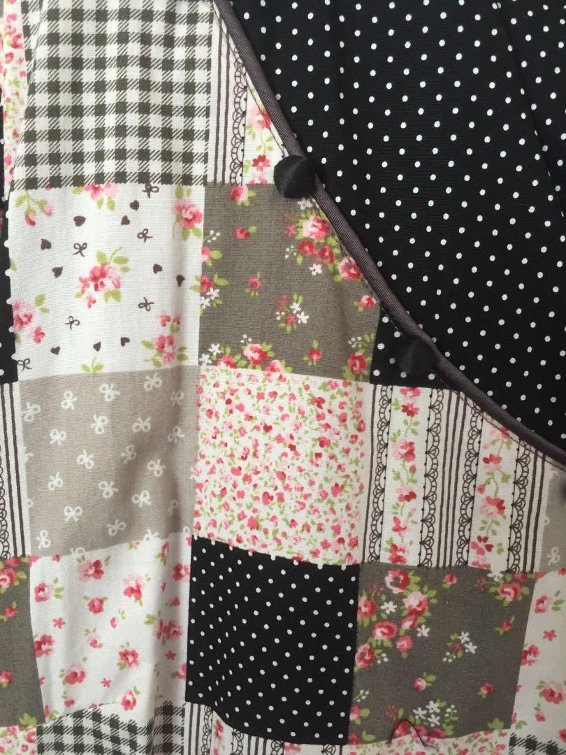 Premium patchwork dress cheong sum design XXL, Women's Fashion ...