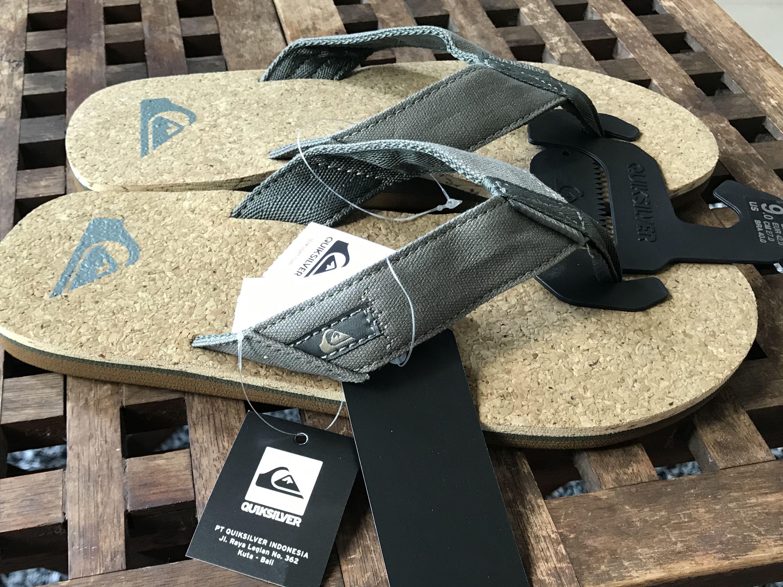 Quicksilver Cork Slippers, Men's Fashion, Footwear, Flipflops and ...