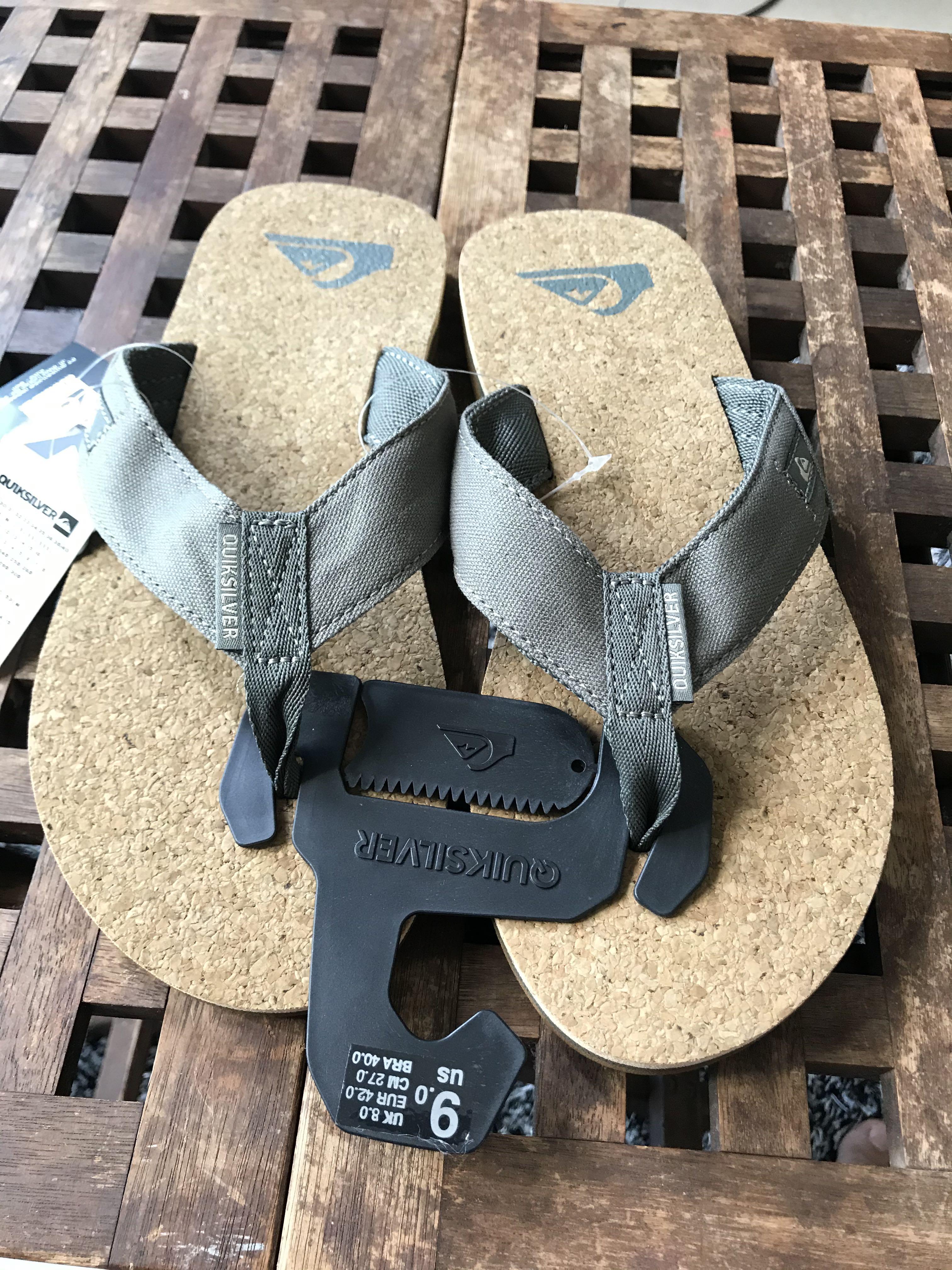 Quicksilver Cork Slippers, Men's Fashion, Footwear, Flipflops and ...