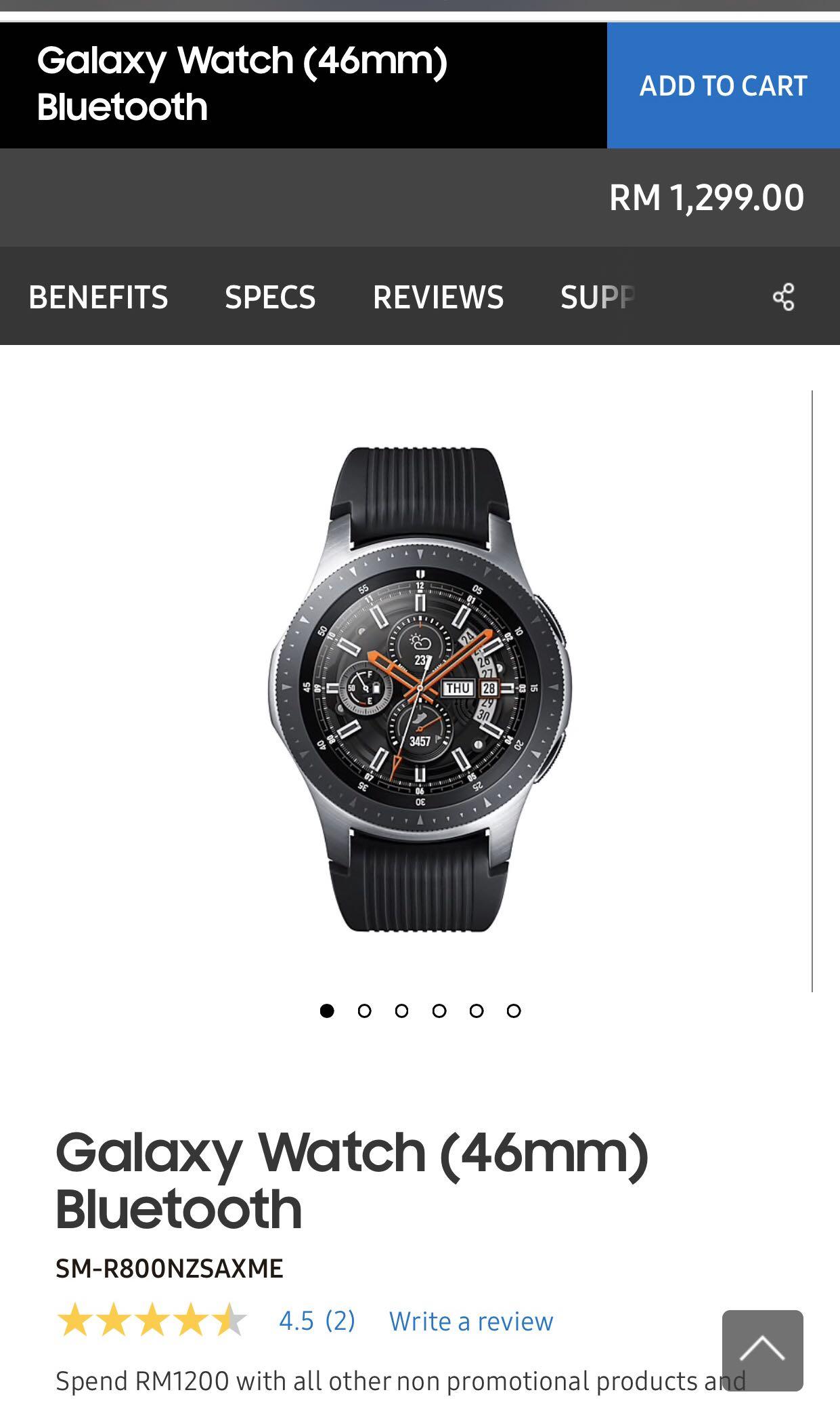 Samsung Galaxy Watch SM-R800, Men's Fashion, Watches & Accessories ...