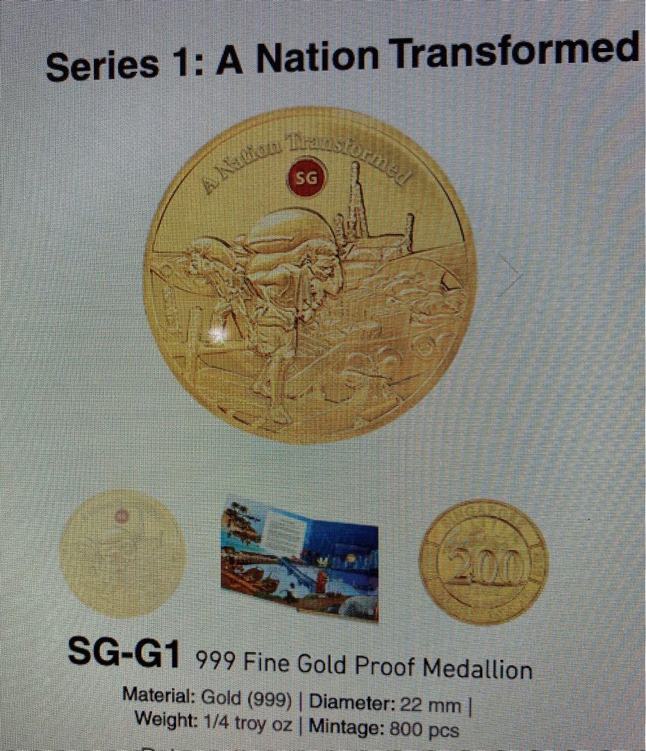 Singapore 200 Years Medallion Set Collection, Hobbies & Toys ...