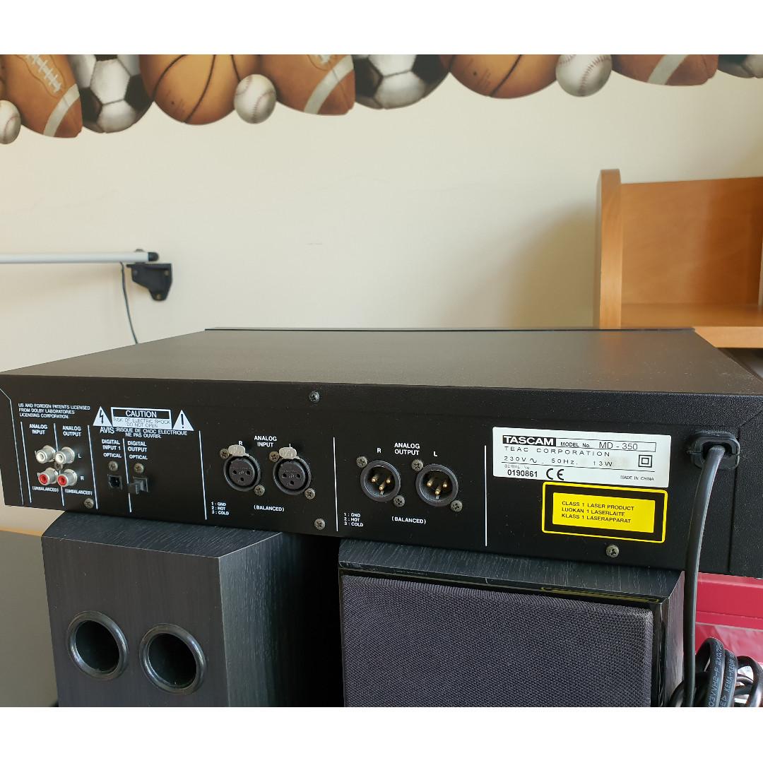 Tascam MD-350 MiniDisc Recorder, Audio, Voice Recorders on Carousell