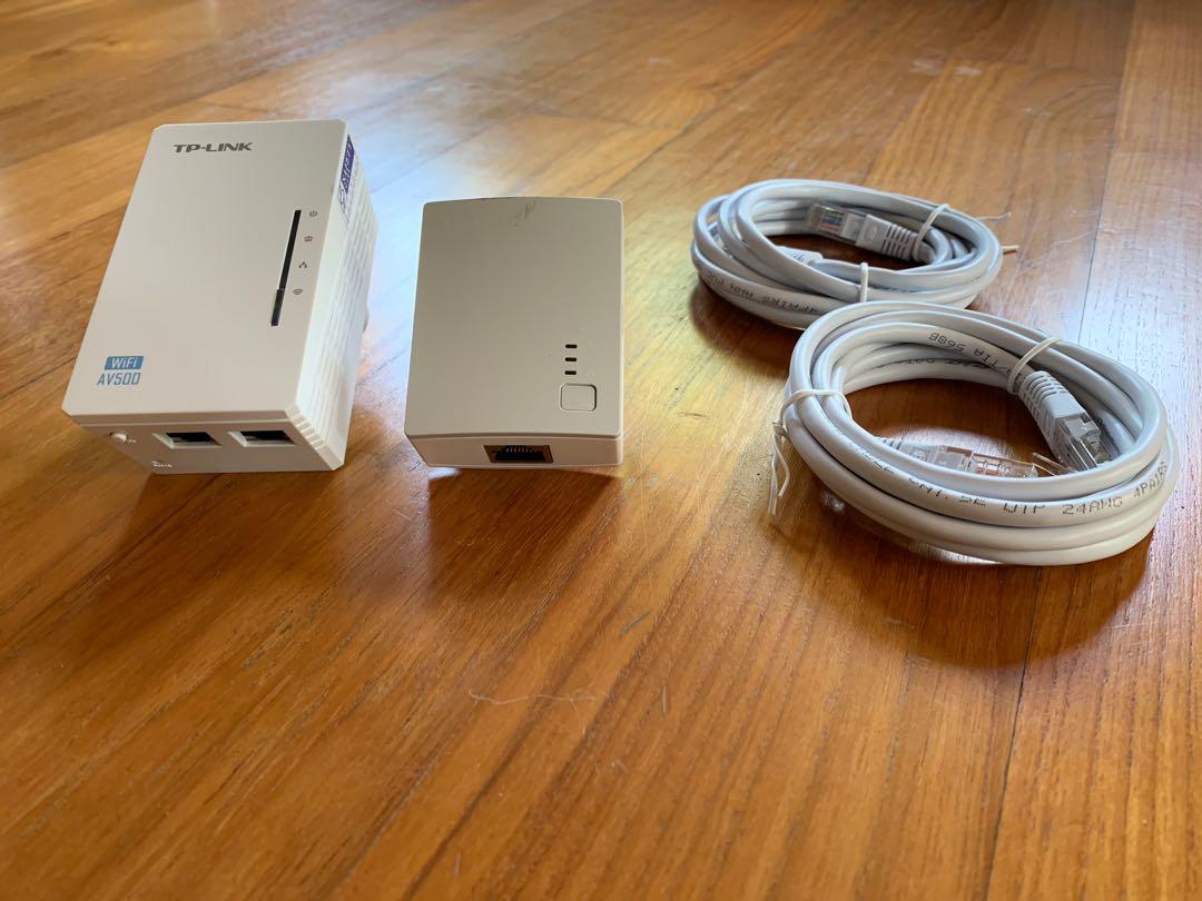 Tp Link Power Line Ethernet Adapter Set Wifi Computers Tech Parts Accessories Cables