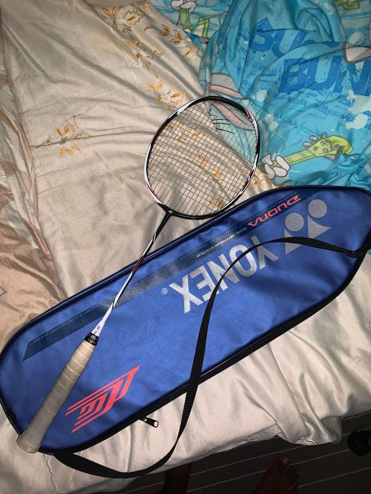 YONEX DUORA Z STRIKE BADMINTON RACKET, Sports Equipment, Sports & Games, Racket & Ball Sports on ...