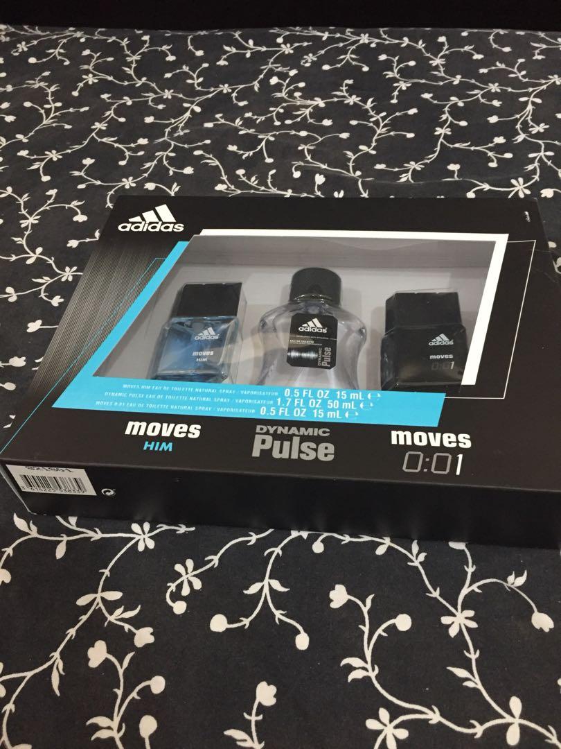 Adidas Perfume Moves Him Gift Set, Beauty & Personal Care, Fragrance ...