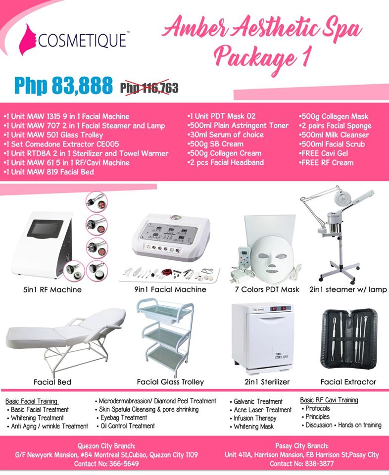 Aesthetic Amber SPA Package #1 Facial Machine and Equipments, Beauty ...