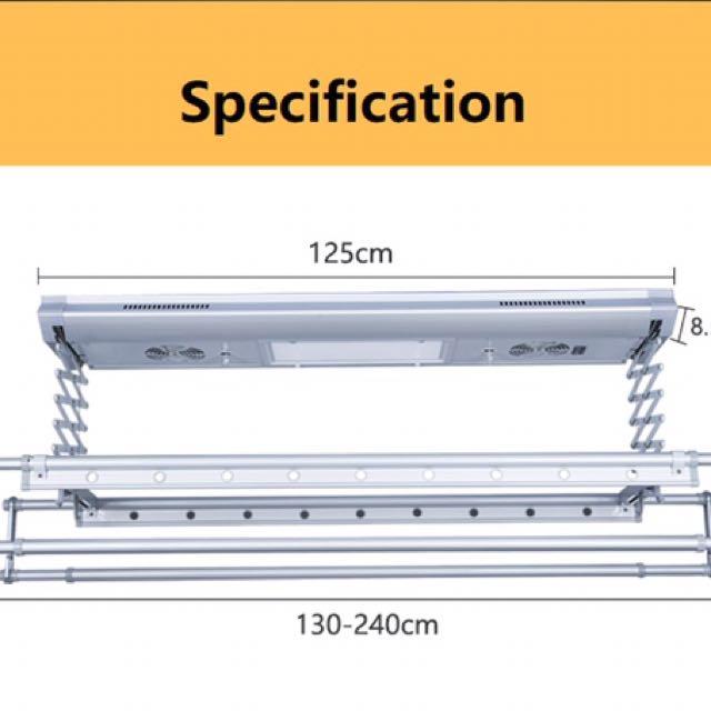 Automated Retractable Laundry System/ remote control Laundry system ...