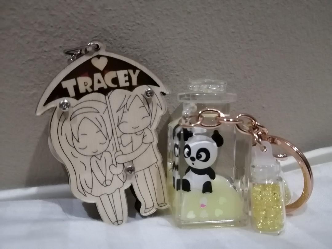 Bottled Liquid Gel and Panda Keychain, Hobbies & Toys, Toys & Games on ...