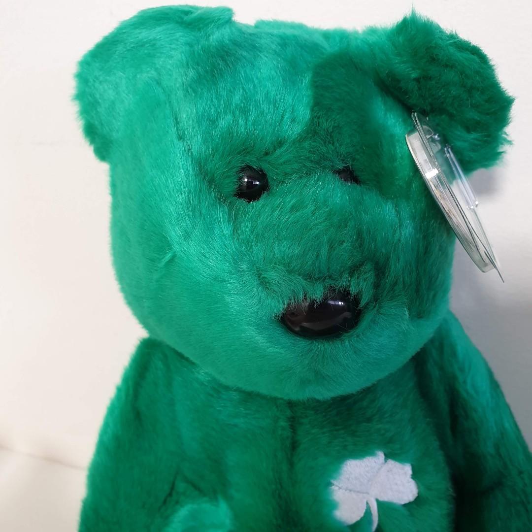 CLEARANCE - RARE Brand New Genuine TY Beanie Buddy Erin the Irish Bear ...