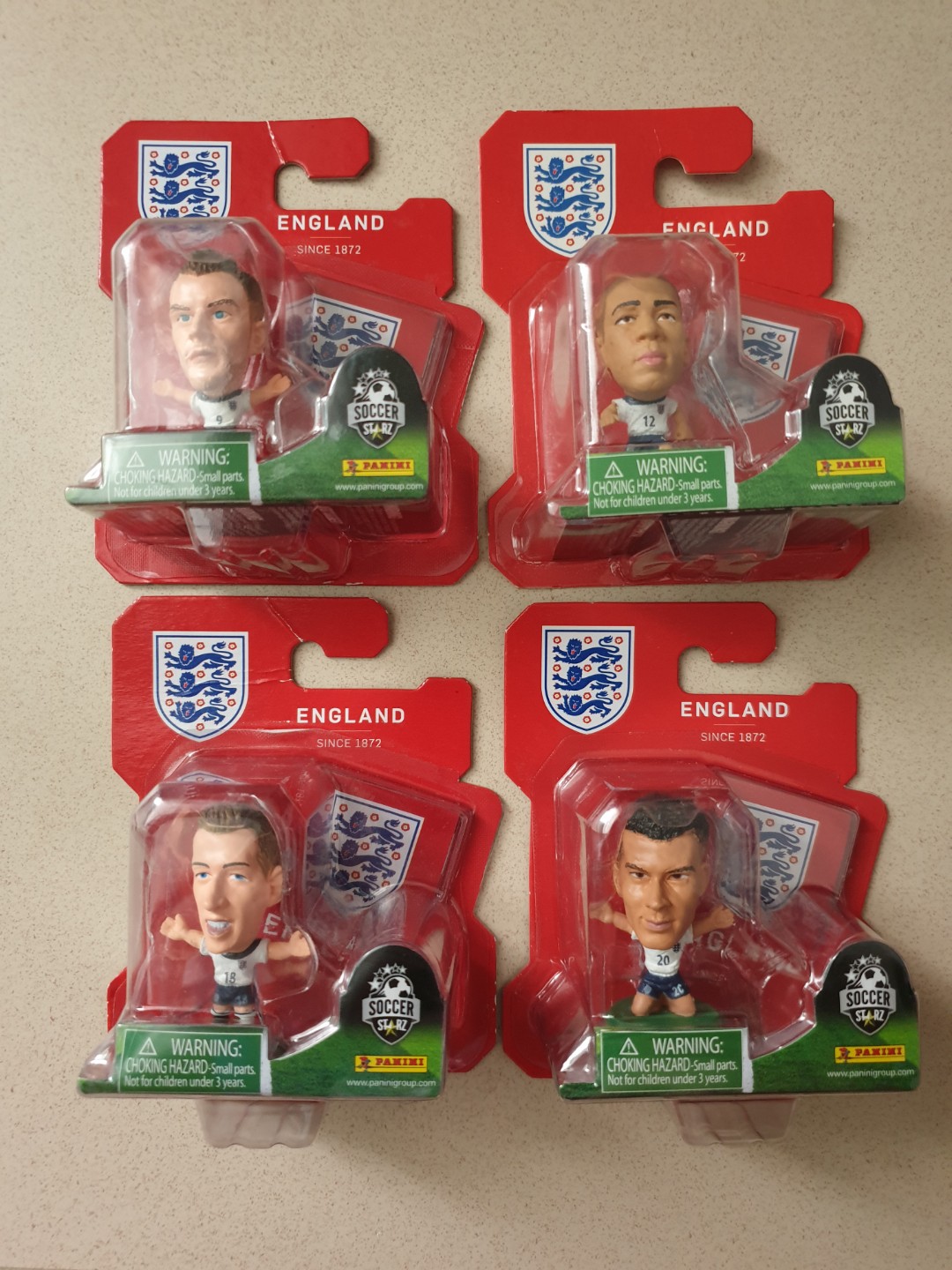 England Soccer Player Figurines, Hobbies & Toys, Toys & Games on Carousell