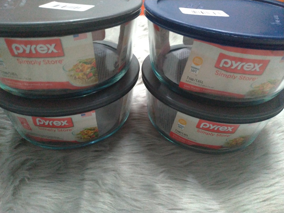 Glass Pyrex 7Cups/1.65 liters 800 each, Furniture & Home Living ...