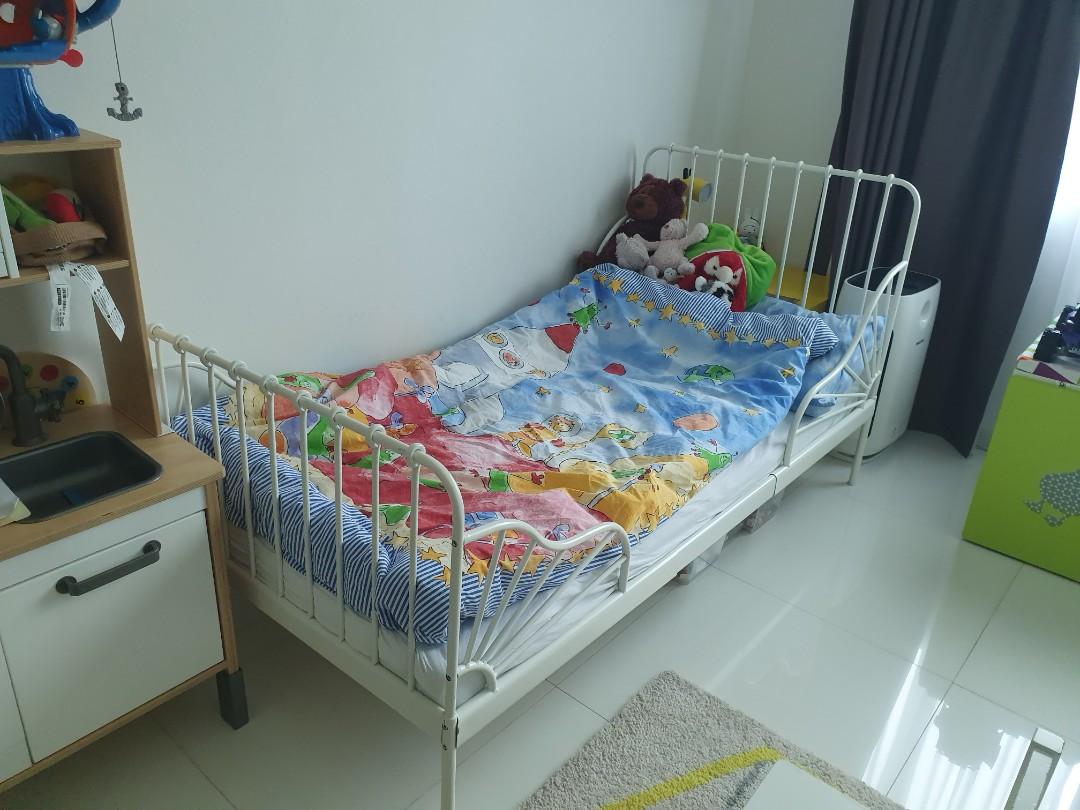 IKEA extendable kids bed, Babies & Kids, Baby Nursery & Kids Furniture ...